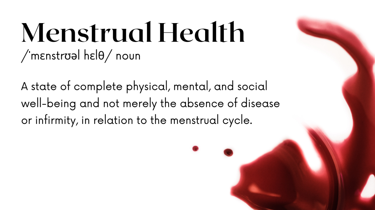 Menstrual Health from Menarche to Postmenopause – Water.Women.World.